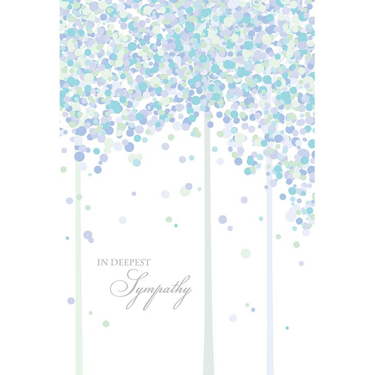 Sympathy Card In Deepest Sympathy Blue Pictura USA Greeting Cards
